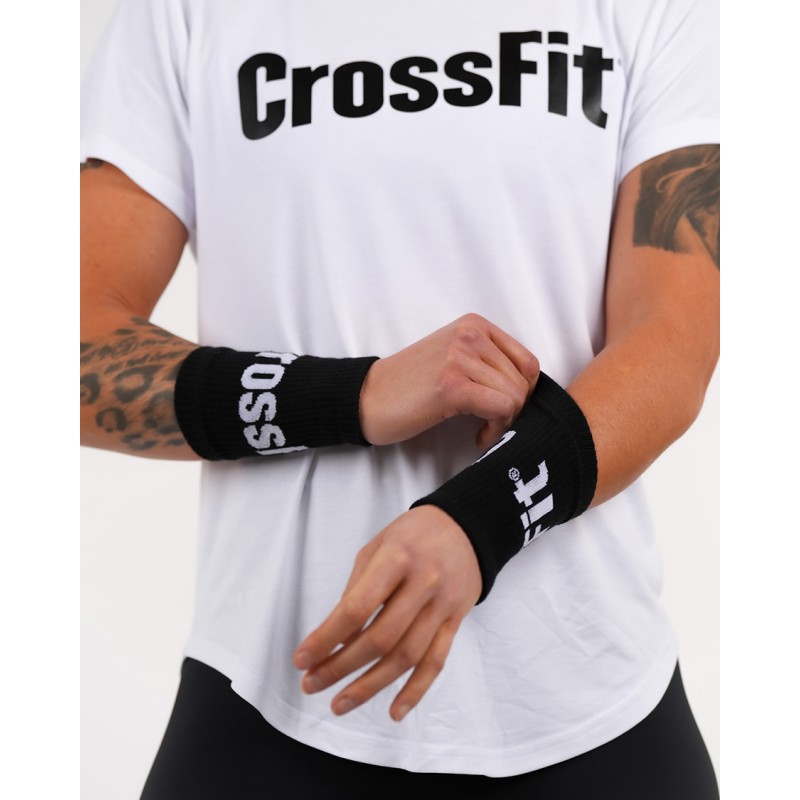 Unisex large CROSSFIT® sweatbands black ink by NORTHERN SPIRIT