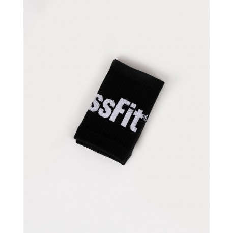 Unisex large CROSSFIT® sweatbands black ink by NORTHERN SPIRIT